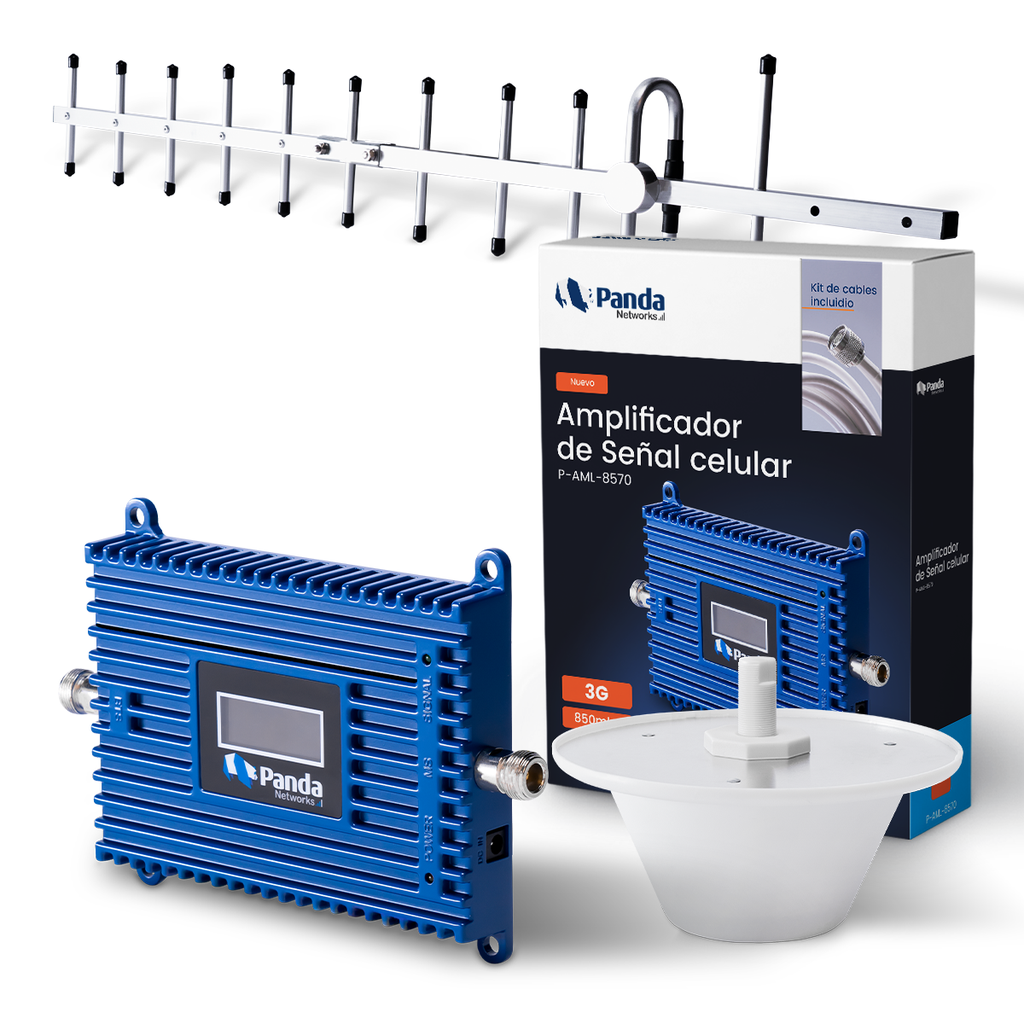 Kit amplificador de señal celular 850 MHz 70 dBi | Panda Networks